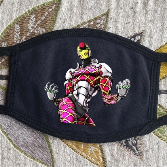 Hand Crafted | Accessories | Jojos King Crimson Anime Face Mask | Poshmark